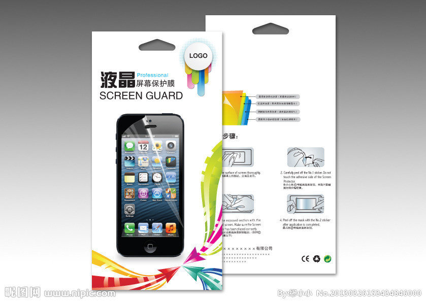 Transparent Cell Phone Protective Film , Retailing Well Packaged Film