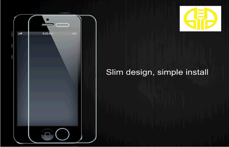 9H anti - UV ultra thin Tempered Glass Screen Protectors for Iphone 4 / 5