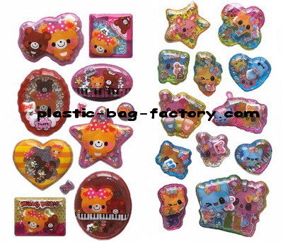 Glitter custom puffy stickers