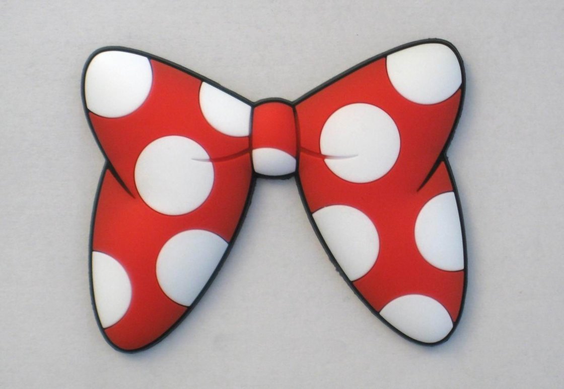 Red Butterfly Shape Custom Epoxy Stickers , Reflective Stickers For Garments Decoration