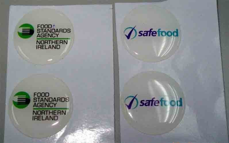 Safe Food Epoxy Resin Stickers Customized for Food Production Marking