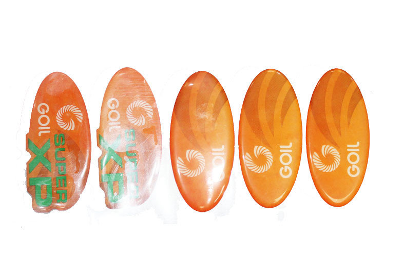 Transparent PVC Epoxy Dome Stickers , 3D waterproof logo decorative sticker