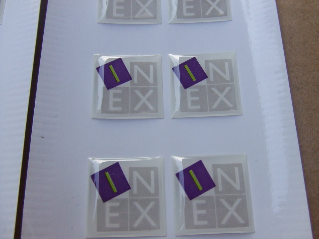 Vinyl / PET / Epoxy Dome Stickers , Waterproof Crystal Epoxy Sticker