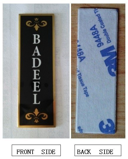 Printed Metal Self Adhesive Stickers , Die Cutting Stickers For Electronic Equipments
