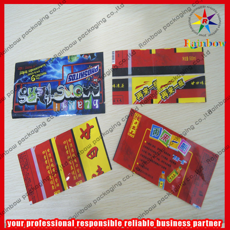 CMRK / Pantone Printing Shrink Sleeve Labels Roll PVC Heat Sensitive