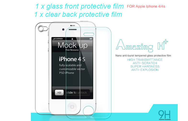 Iphone Glass screen protector for Iphone 4 / 4S / 5 / 5S glass screen film