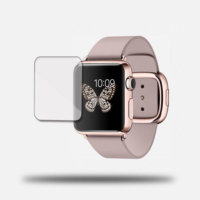 38mm Apple Watch Tempered Glass Screen Protector with 0.33mm thickness, 9H hardness