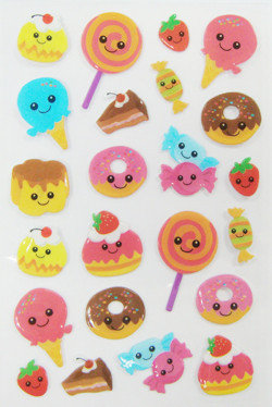 Lovely Custom Puffy Stickers 3D Dimensional For Children