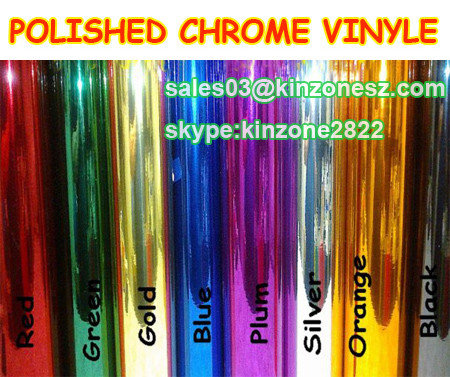 Pollish Chrome Vinyle Car Sticker