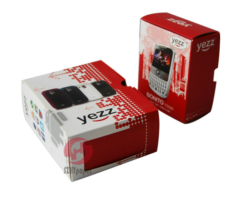Cell phone Film glossy lamination Custom Printed Cardboard Boxes CYMK printing service