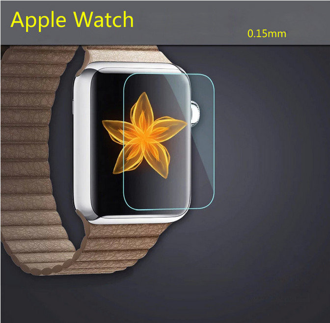 Electroplate Apple Watch Tempered Glass Screen Protectors 0.15mm Thickness