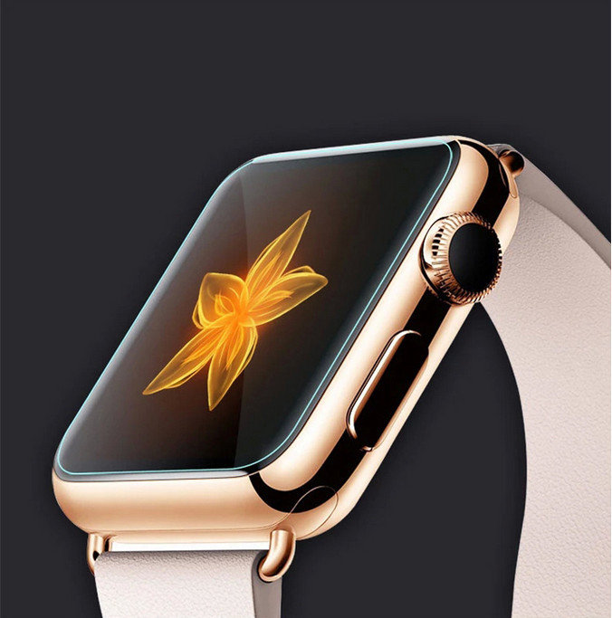 Electroplate 9H 2.5D Apple Watch Tempered Glass Screen Protectors