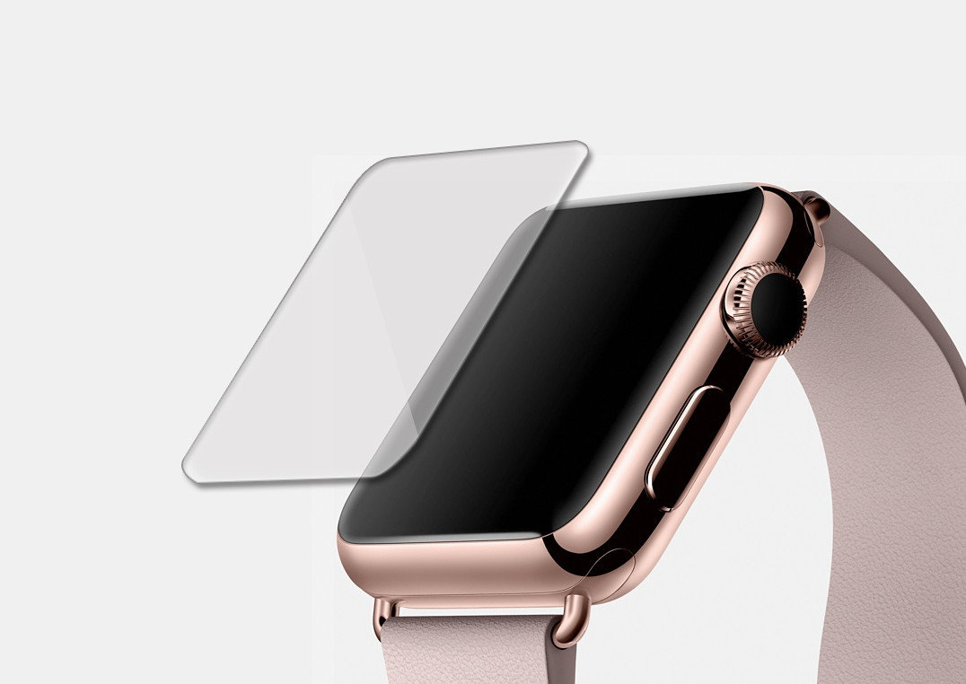 Apple Watch Tempered Glass Screen Protector, two sizes with 0.33mm ultra-slim, 9H hardness