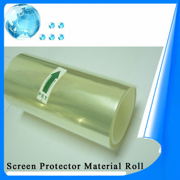 Waterproof Clear Protective Film Tape Silicone Coated , PET Protection Film Roll