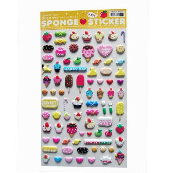 Foam Sticker,Sponge Sticker,Puffy Sticker