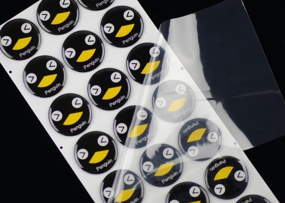 Custom 25mm 3d Domed Labels Round Apply To Electronic Products