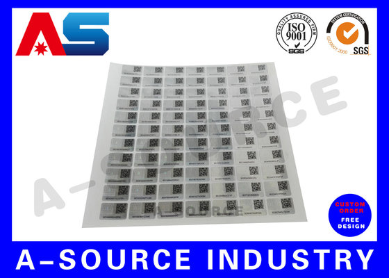 Round Clear Genuine  Laser Custom Tamper Evident Labels Anti - Fake