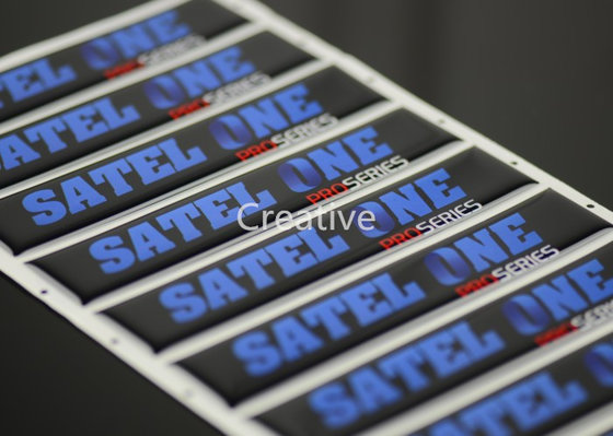 Eco - Friendly Printing Dome Resin Stickers Rectangle Shape