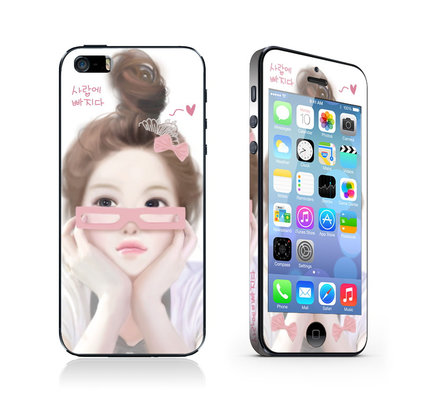 Professional  Cute Glitter Mobile Phone Protective Film For Iphone5s Screen Protector