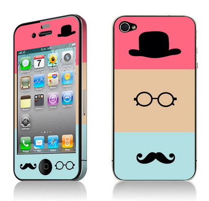 Anti-static Colorful Luminous Mobile Phone Protective Film For Iphone4 4S