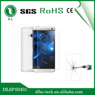 9H Premium Tempered Glass Screen Protectors for HTC one M7 , 0.33mm Thickness