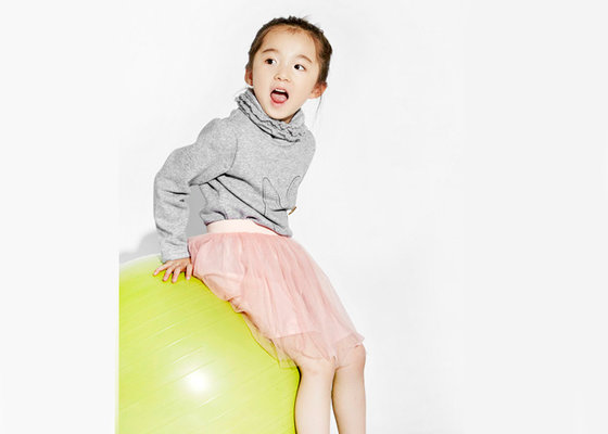 China Crew Neck  Girls Size 10 Clothes , Girls Pullover Sweatshirt Double Layer Collar supplier