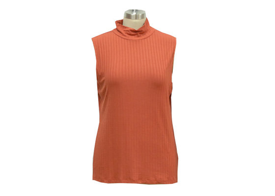 China Fashion Viscose Womens High Neck Tank Top , Ladies Summer Tank Tops Comfortable supplier
