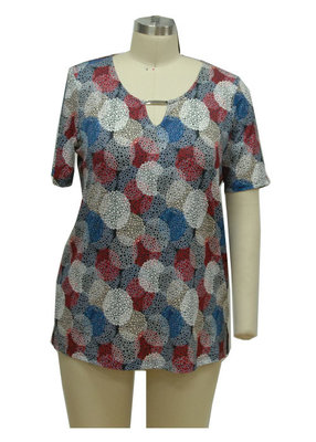 Comfortable Ladies Casual T Shirts Ladies Casual Blouses With Deko Bar Decoration supplier
