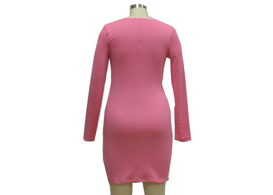 Ruches Draped Women'S Casual Dresses Long Sleeve Office Dresses Customized Logo supplier