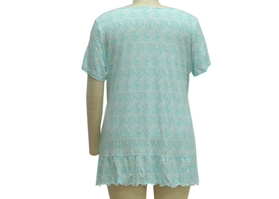 Round Neck Exotic Womens Night Robes , Western Style Women'S Plus Size Nightgowns supplier