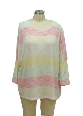 Elbow Length Batwing Sleeve T Shirt Latest Ladies Casual Wear oversized Breathable supplier