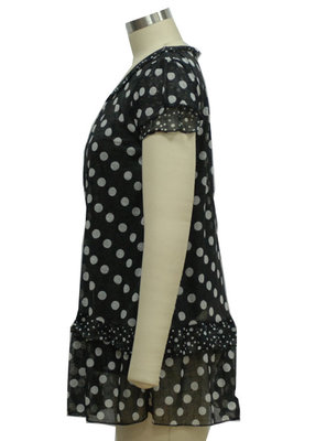 100% Polyester Women'S Chiffon Dresses , Classic Black And White Party Dresses supplier