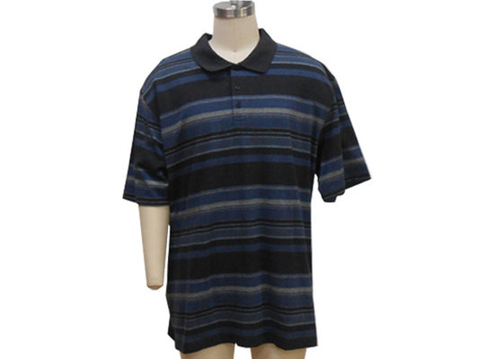 Breathable 100% Cotton Mens Polo T Shirts With Flat Knit Polo Collar OEM Service supplier