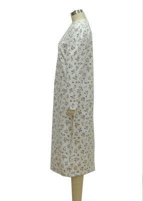 Spring Design Ladies Night Dresses Sleepwear Cotton Jersey Nightgowns Inside Brushed supplier