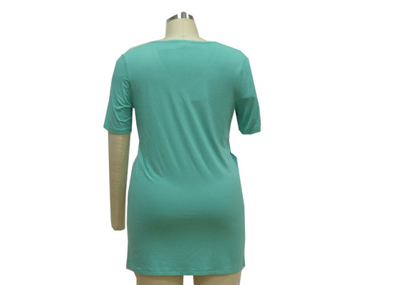 1/2 Elbow Length Sleeve Women'S T Shirts , Women'S Loose V Neck T Shirts Multi Colored supplier