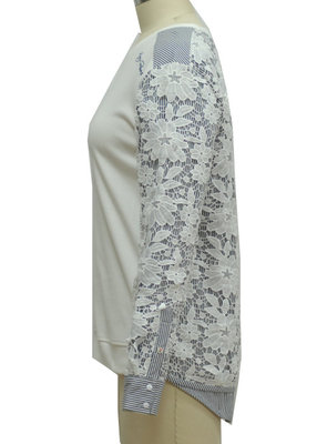 Personality New Design Decoration Lace Up Layer Ladies Pullover Shirt Like Cuff Sewing supplier
