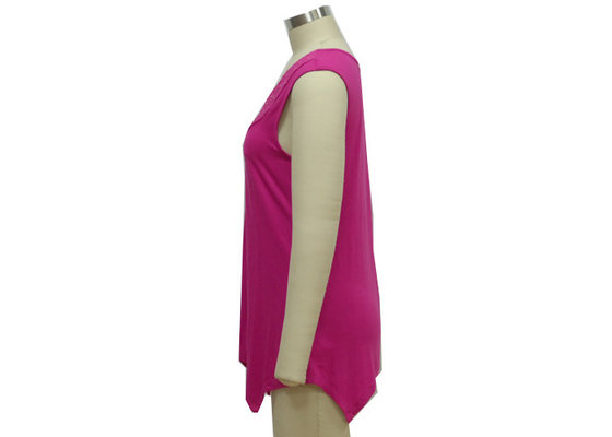 Red Casual Womens Dressy Tank Tops , Ladies Camisole Vests With Sequines supplier