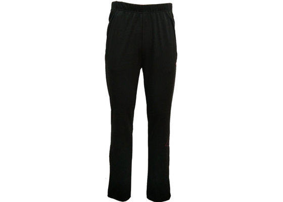 Flat Drawstring Womens Active Pants , Piping Knitting Womens Gym Trousers supplier