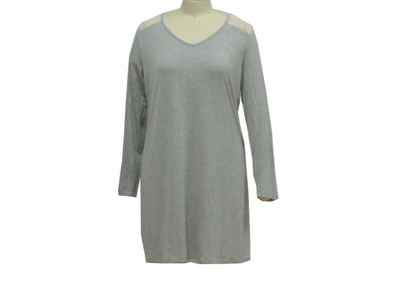 Comfortable Ladies Night Dresses Sleepwear Women'S Long Sleeve Nightshirt OEM supplier