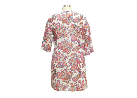Nice And Cool Womens Mesh Dress , 3 4 Sleeve Casual Summer Dresses Fashionable supplier