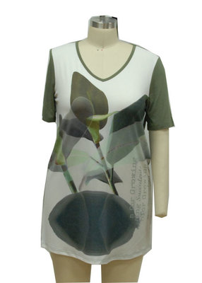 ITY Jersey + Viscose Jersey Ladies Casual T Shirts Half Sleeve Top Normal Length supplier