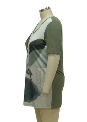 ITY Jersey + Viscose Jersey Ladies Casual T Shirts Half Sleeve Top Normal Length supplier