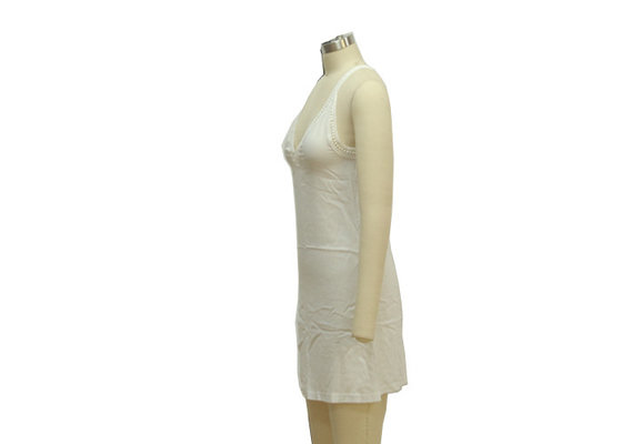 White Halter Neck Casual Ladies Wear Comfortable Sexy Women'S Night Dress supplier