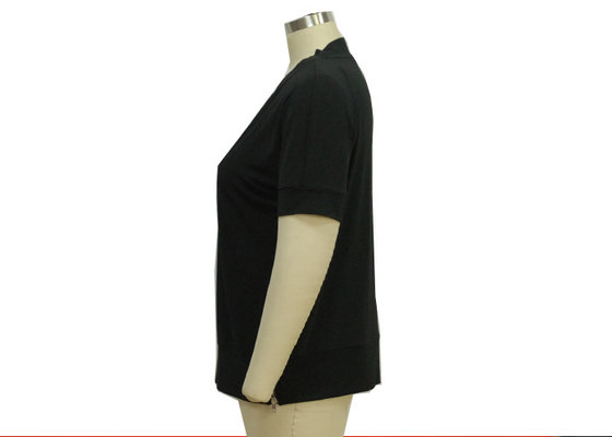 90% Polyester 10% Spandex Casual Ladies Wear Short Sleeve Summer Blouses supplier