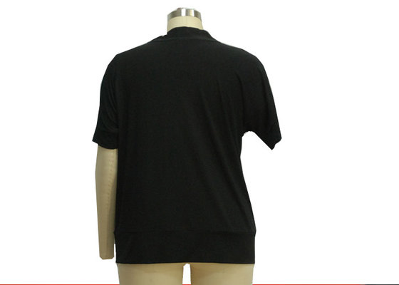 90% Polyester 10% Spandex Casual Ladies Wear Short Sleeve Summer Blouses supplier
