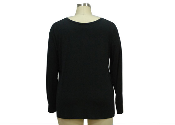 Beautiful Cool Casual Ladies Wear Womens Full Sleeve T Shirts Front With Hot Drilling supplier