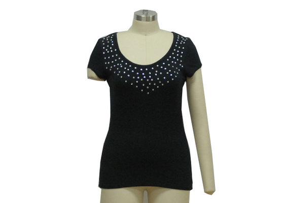 Popular Women'S Business Casual Clothing , Lace Up Front T Shirt Eco Friendly supplier