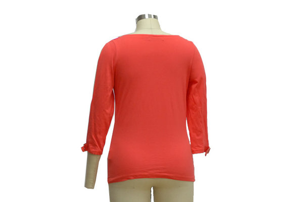 High End Ladies Ribbed T Shirt , Trendy Summer Casual Outfits For 50 Year Old Woman supplier
