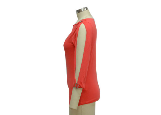 High End Ladies Ribbed T Shirt , Trendy Summer Casual Outfits For 50 Year Old Woman supplier