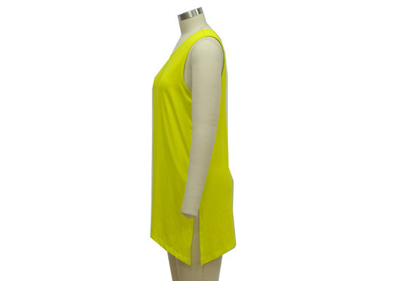 Super Comfort Yellow Patterned Cami Tops , Unique Ladies Sleeveless Tank Tops supplier